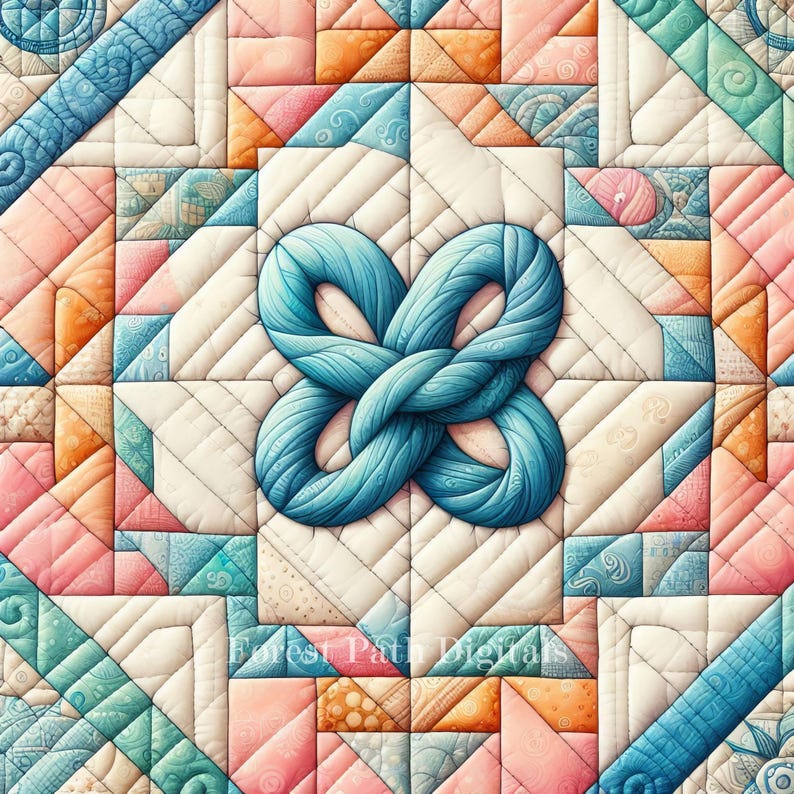 Knot Quilt - Clip Art Bundle, Digital Download, Digital Files, Digital ...