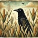 Primitive Cornfield Crow - Clip Art Bundle, Digital Download, Digital ...