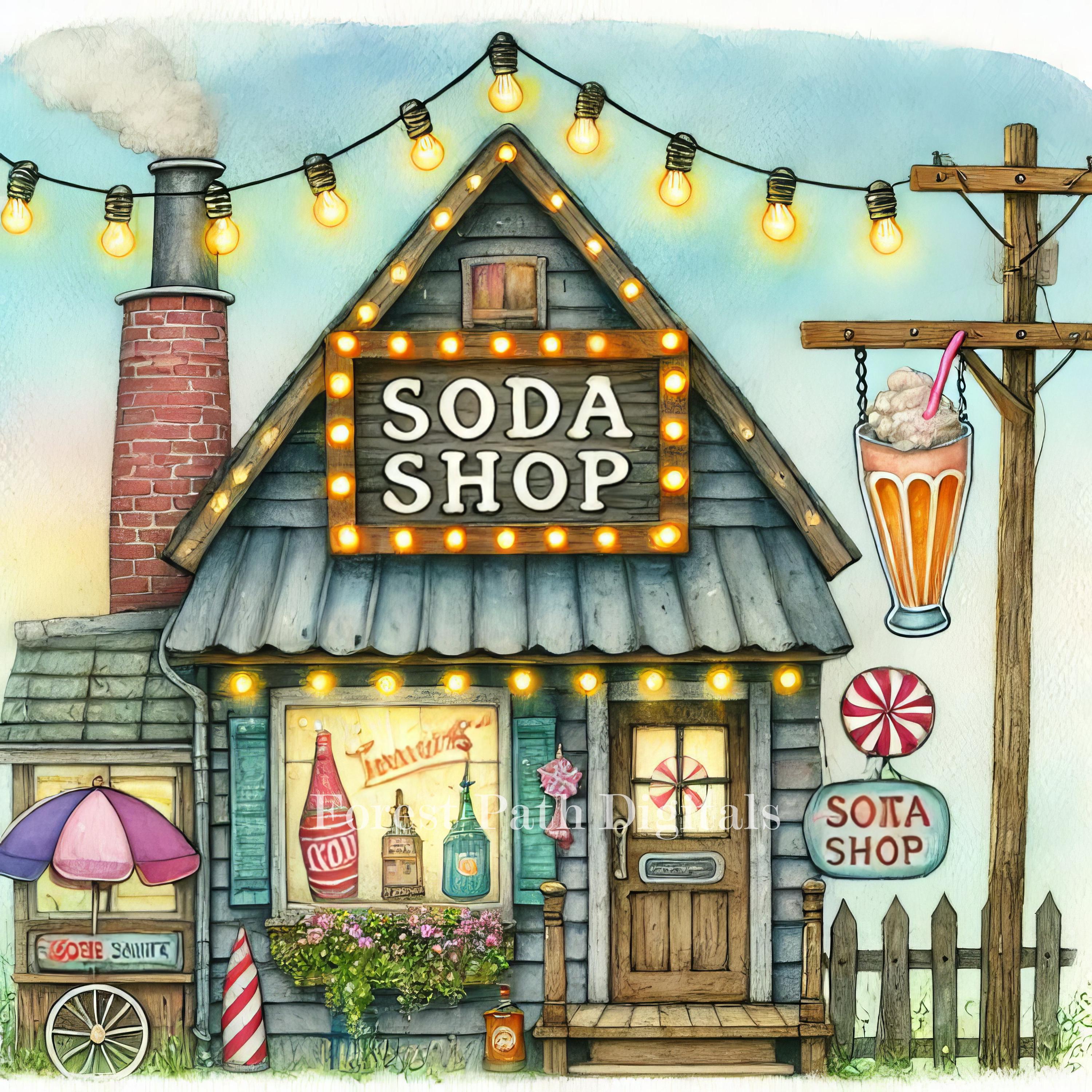 Soda Shop - Clip Art Bundle, Digital Download, Digital Files, Whimsical ...