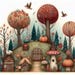 Magical Thanksgiving Day Forest - Clip Art Bundle, Digital Download ...