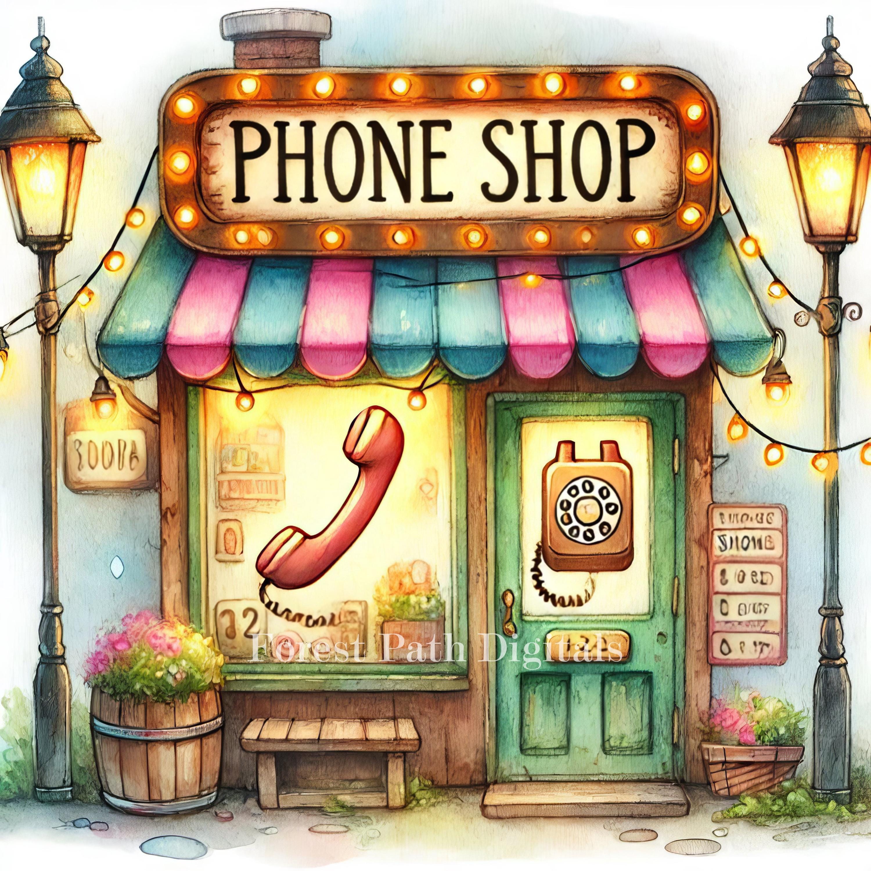 Phone Shop - Clip Art Bundle, Digital Download, Digital Files ...