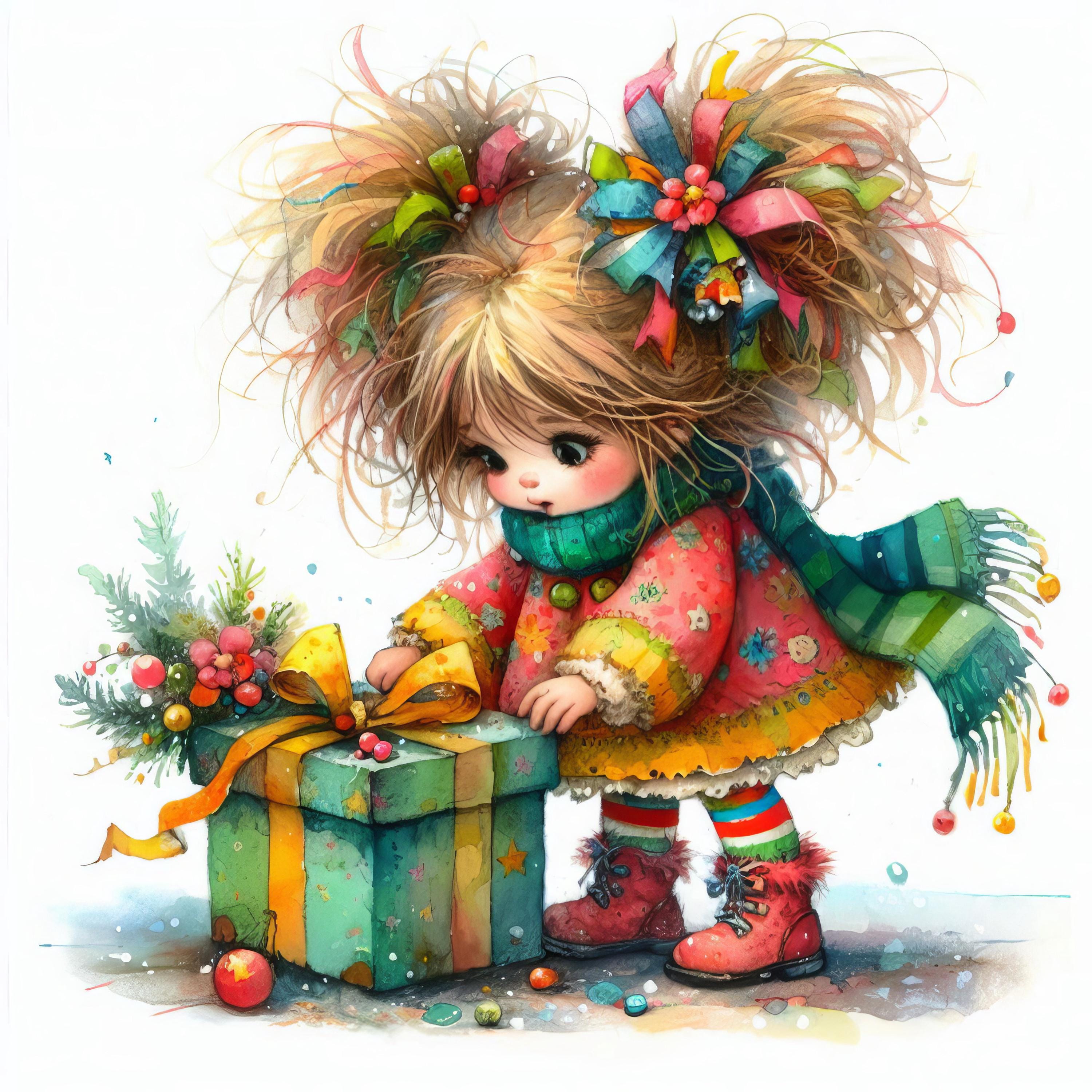 Quirky Christmas Surprise - Clip Art Bundle, Digital Download, Digital ...