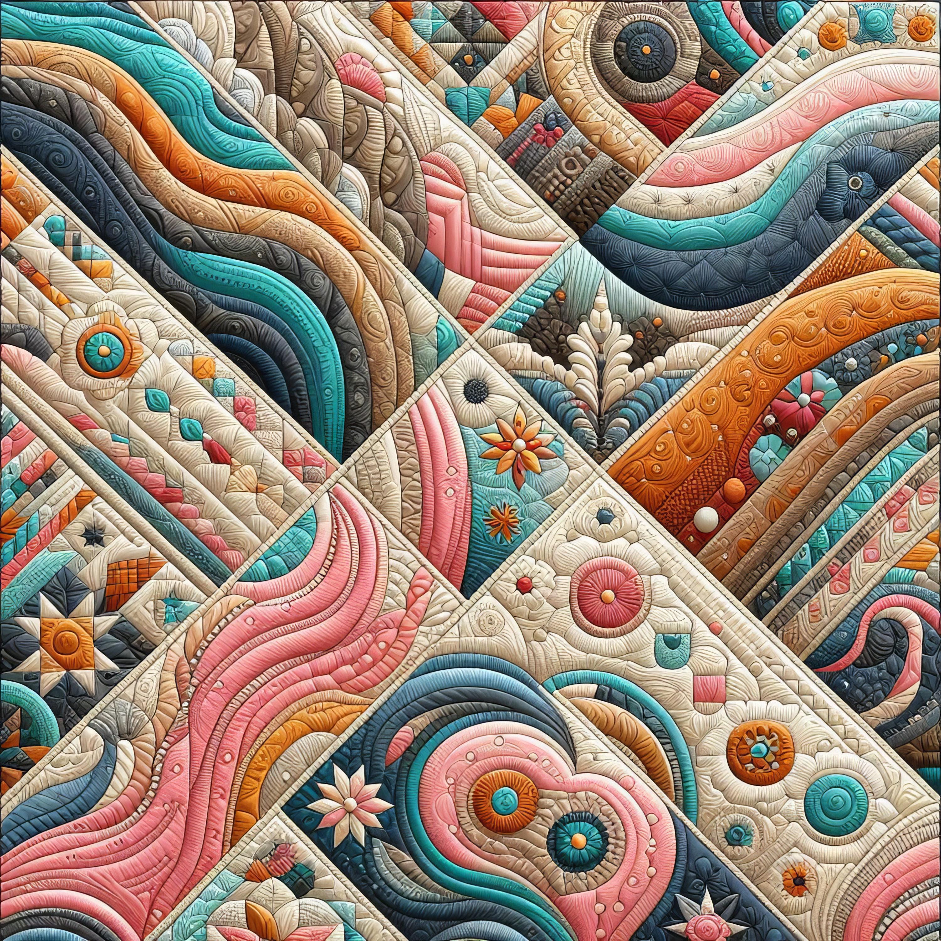 Patchwork Quilt V2- Clip Art Bundle, Digital Images Files Download ...