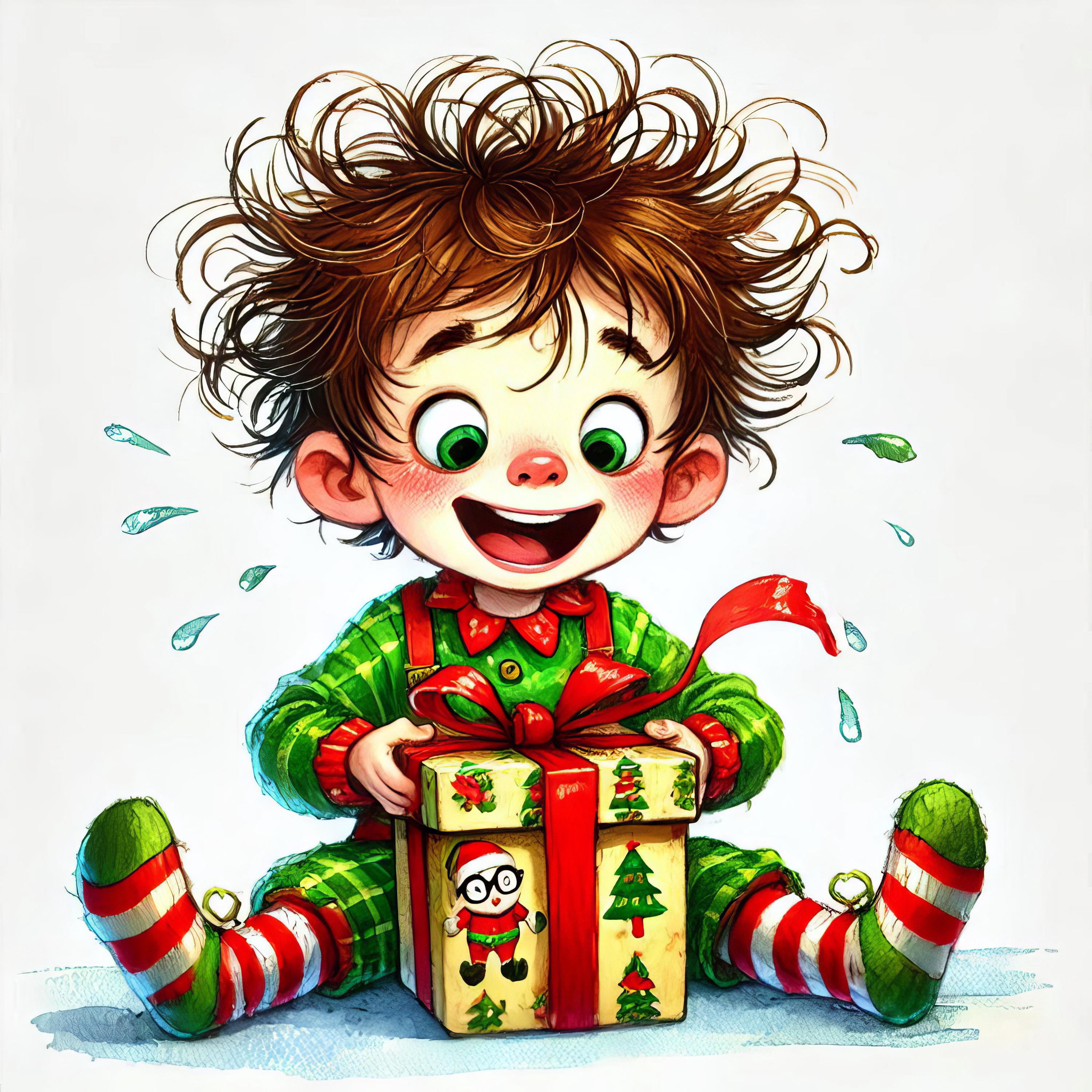 Quirky Christmas Surprise V2- Clip Art Bundle, Digital Download ...