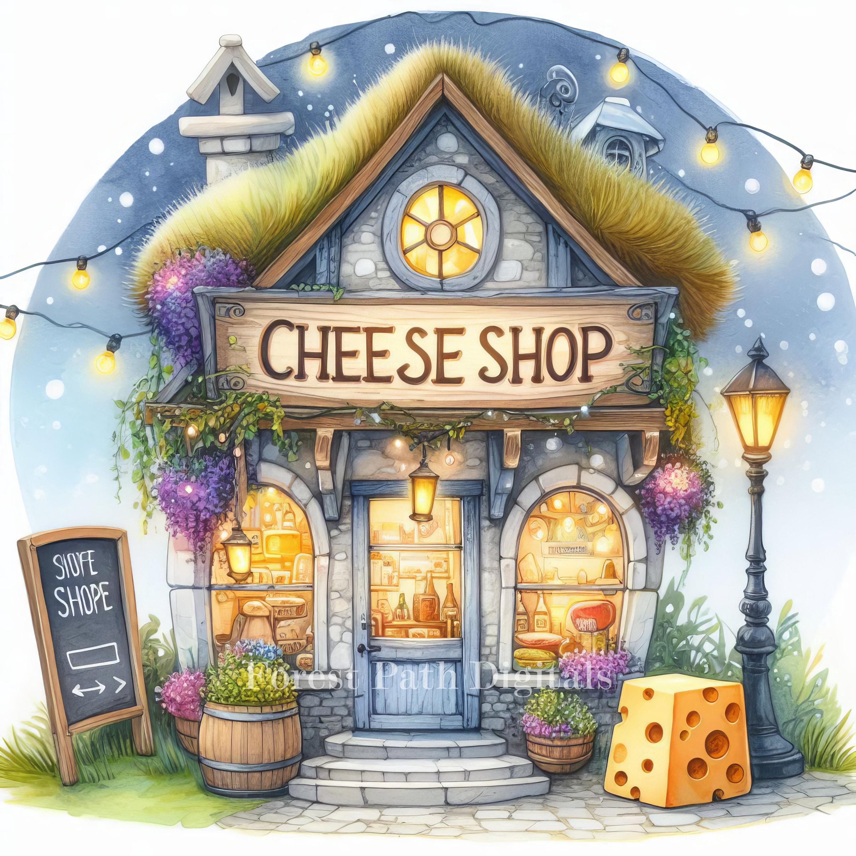 Cheese Shop- Clip Art Bundle, Digital Files Images Download, Whimsical ...