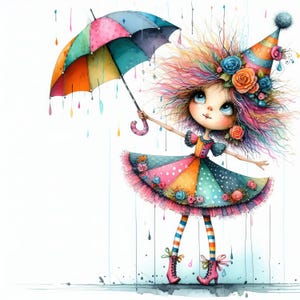 Quirky Spring Birthday - Clip Art Bundle, Digital Download, Digital ...