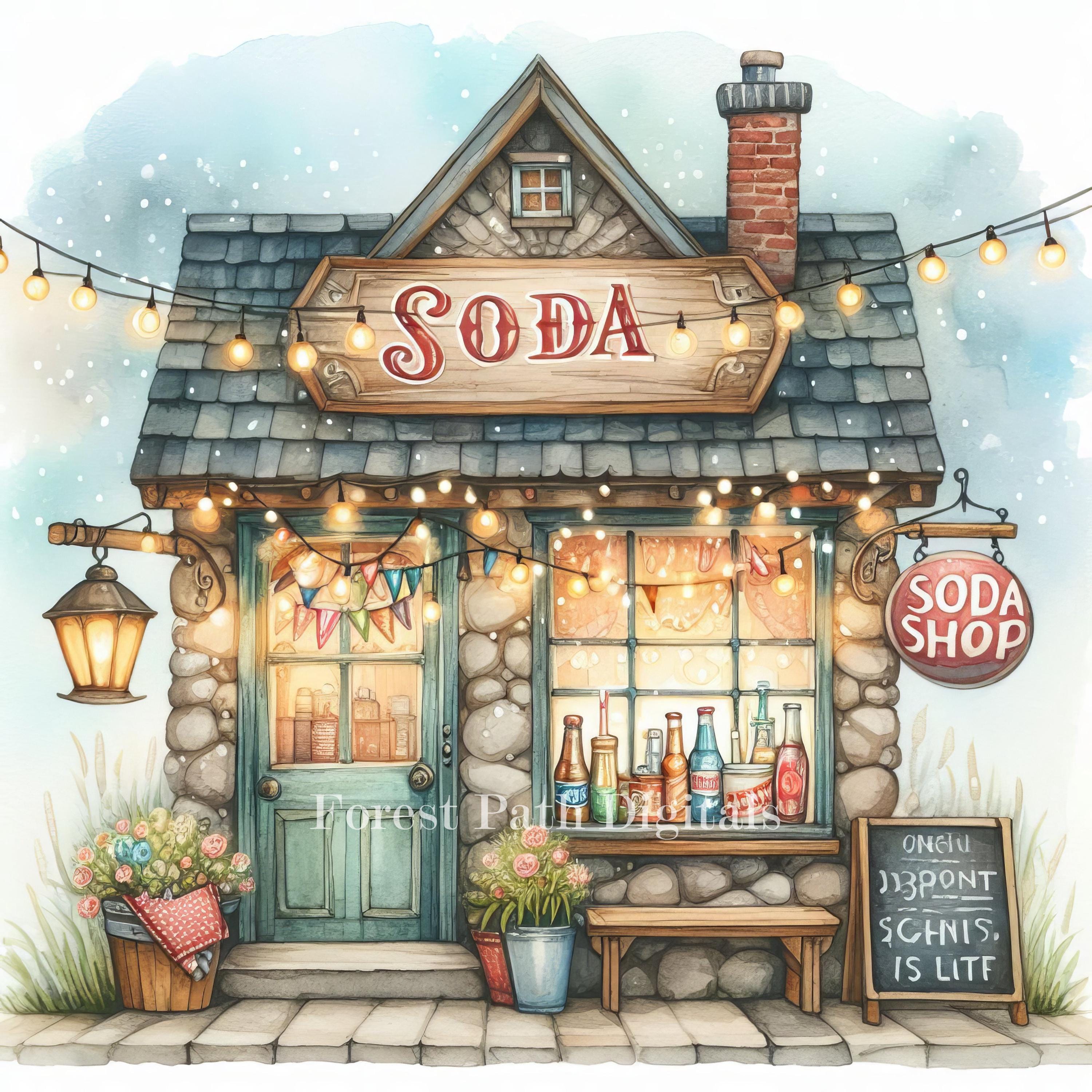 Soda Shop - Clip Art Bundle, Digital Download, Digital Files, Whimsical ...