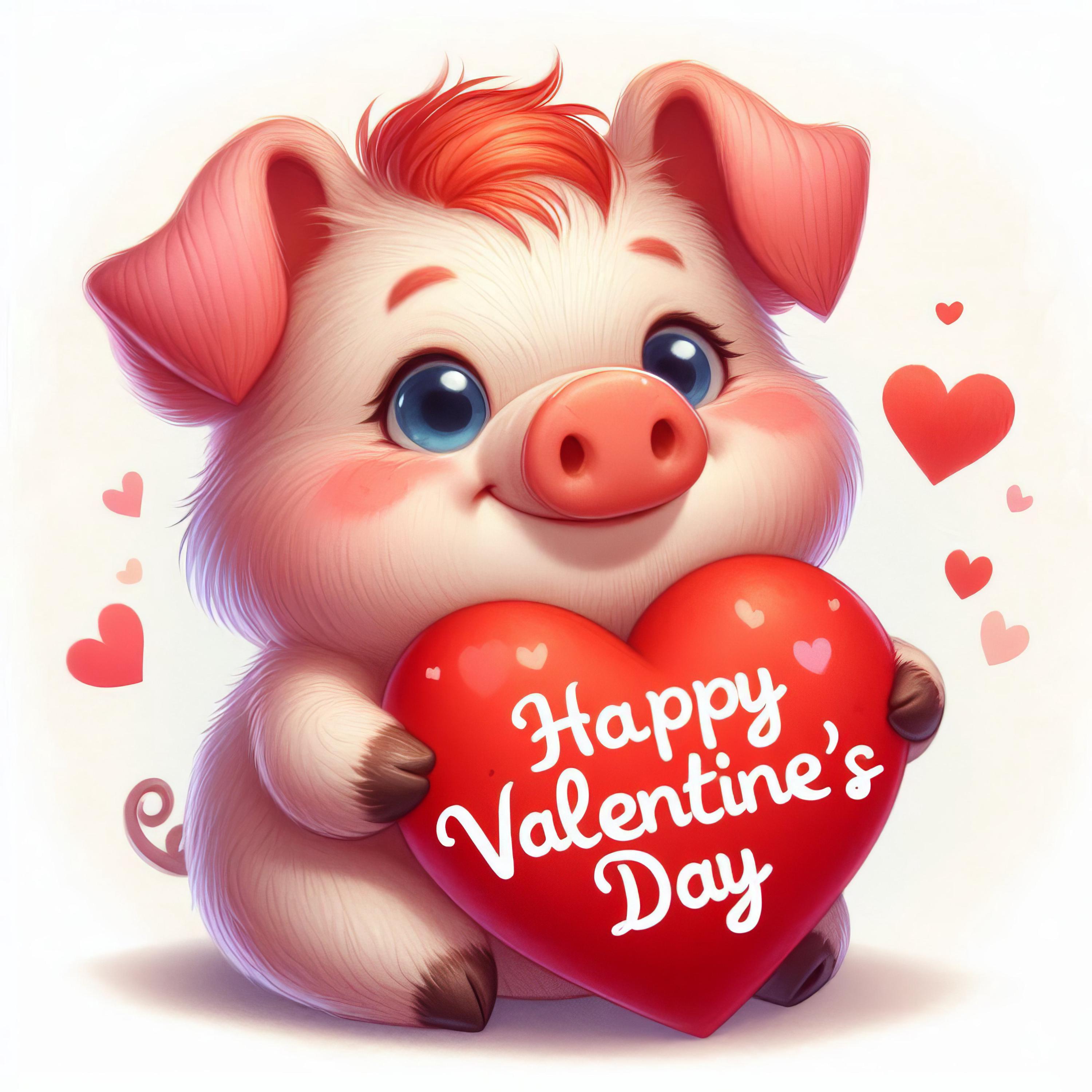 Adorable Valentine Animals - Clip Art Bundle, Digital Download ...