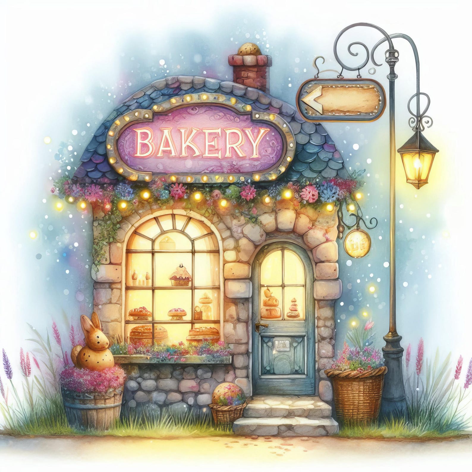 Bakery Shop - Clip Art Bundle, Digital Download Images Files, Whimsical ...