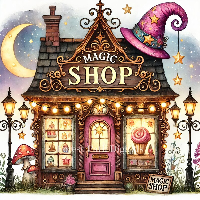 Magic Shop - Clip Art Bundle, Digital Download, Digital Files ...