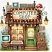 Computer Shop- Clip Art Bundle, Digital Download, Digital Files ...