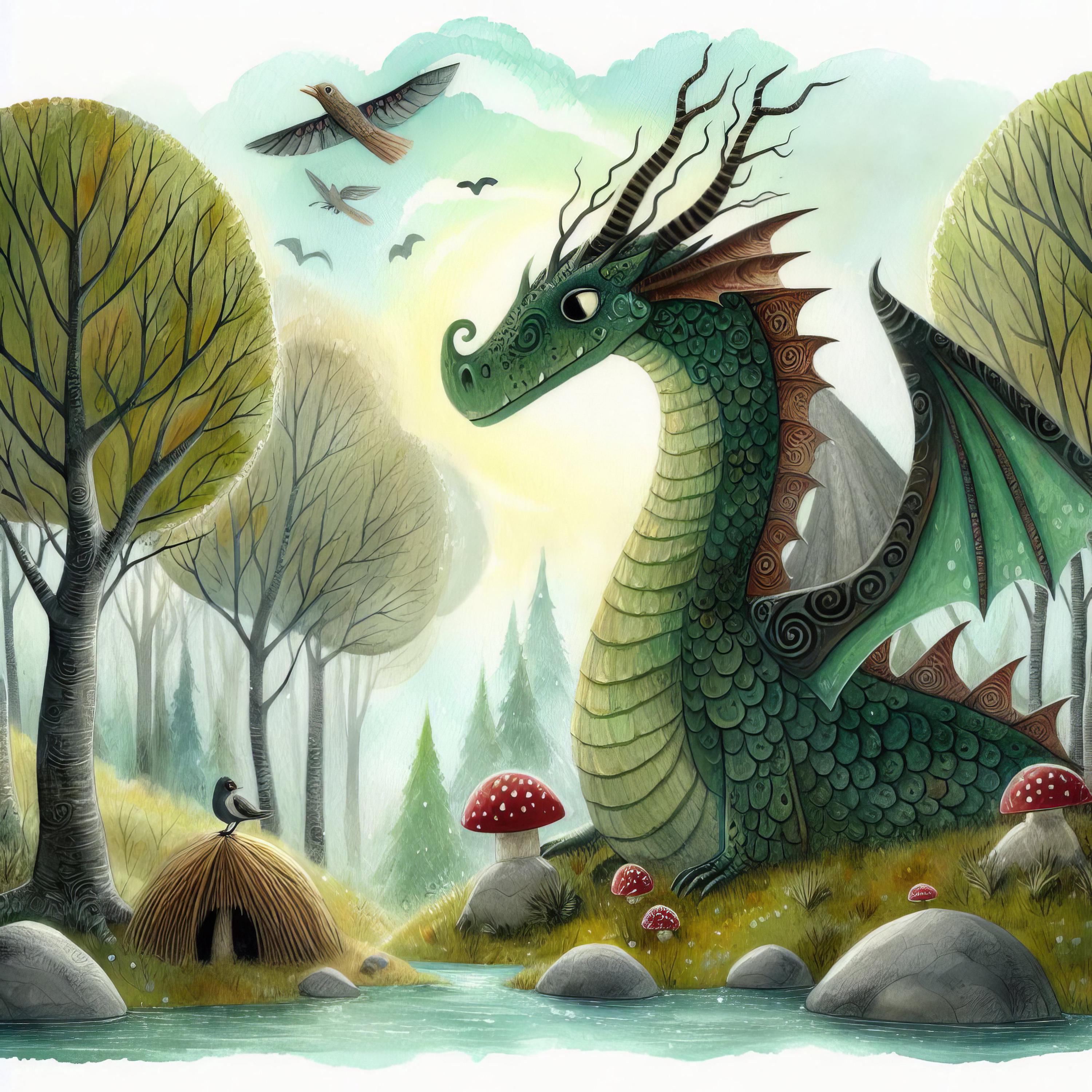 Magical Dragon Forest - Clip Art Bundle, Digital Download, Digital ...