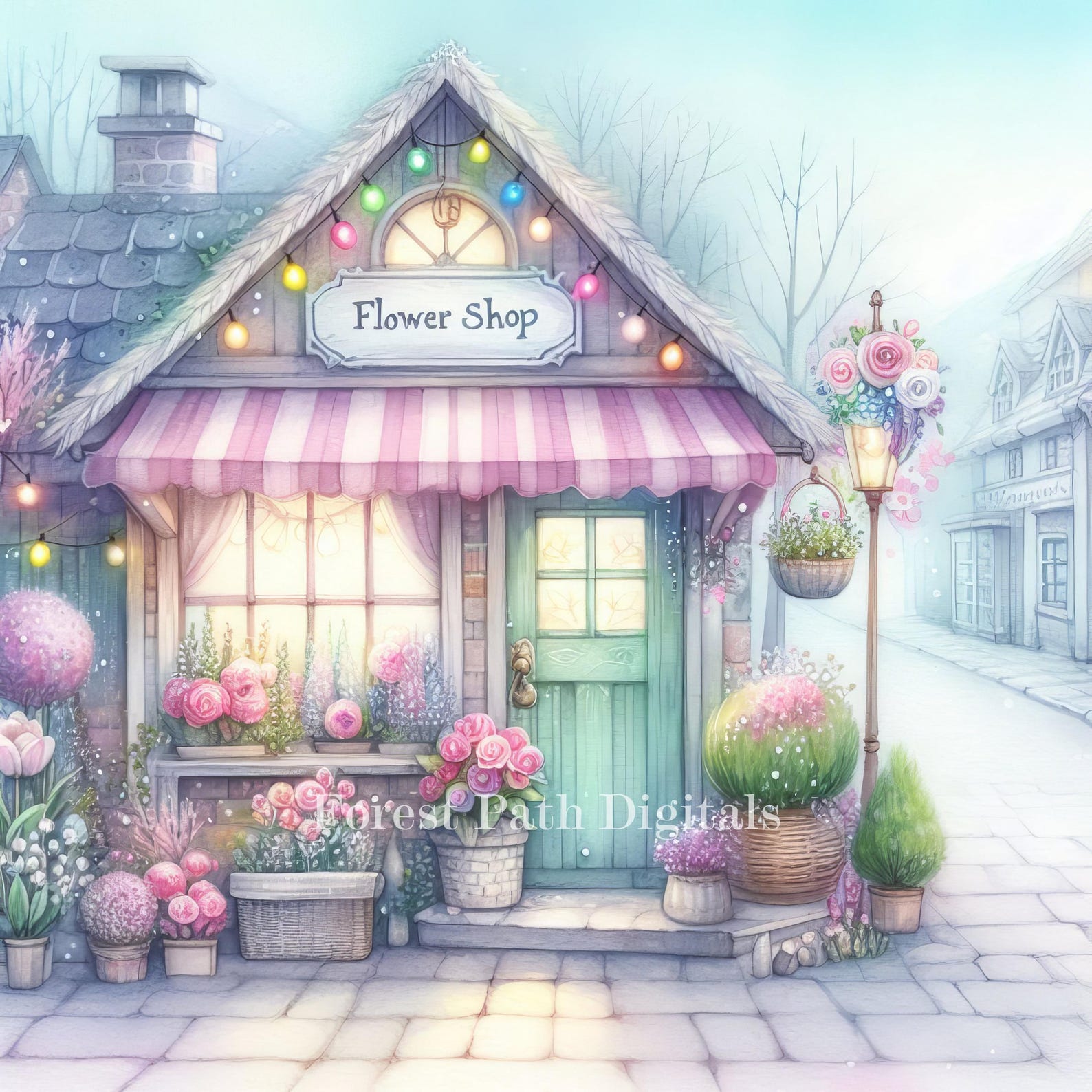 Flower Shop - Clip Art Bundle, Digital Download, Digital Files ...