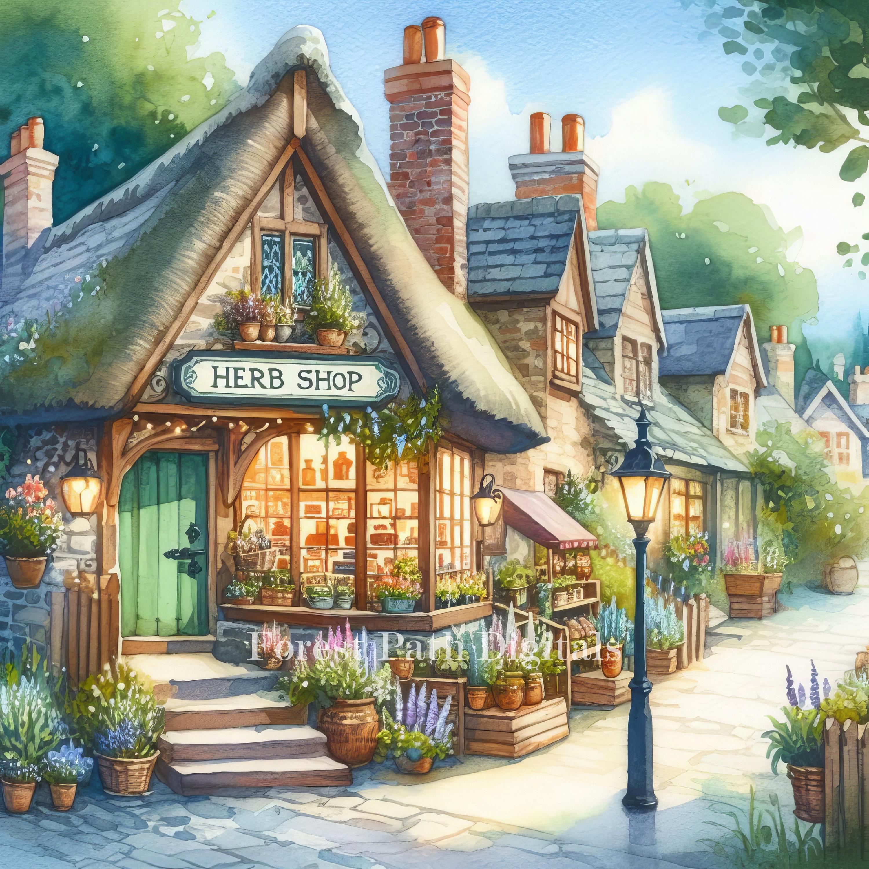 Village Herb Shop - Clip Art Bundle, Digital Download, Digital Files ...