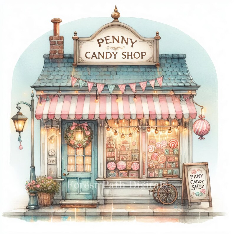 Penny Candy Shop- Clip Art Bundle, Digital File Images Download ...