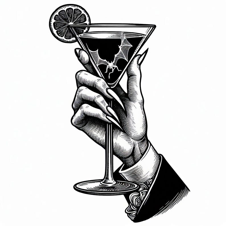 Spooky Martini - Clip Art Bundle, Digital Files Images Download ...