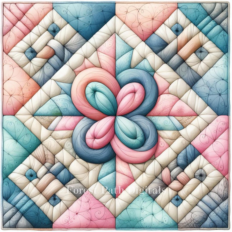 Knot Quilt - Clip Art Bundle, Digital Download, Digital Files, Digital ...