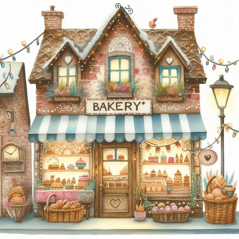 Bakery Shop - Clip Art Bundle, Digital Download Images Files, Whimsical ...
