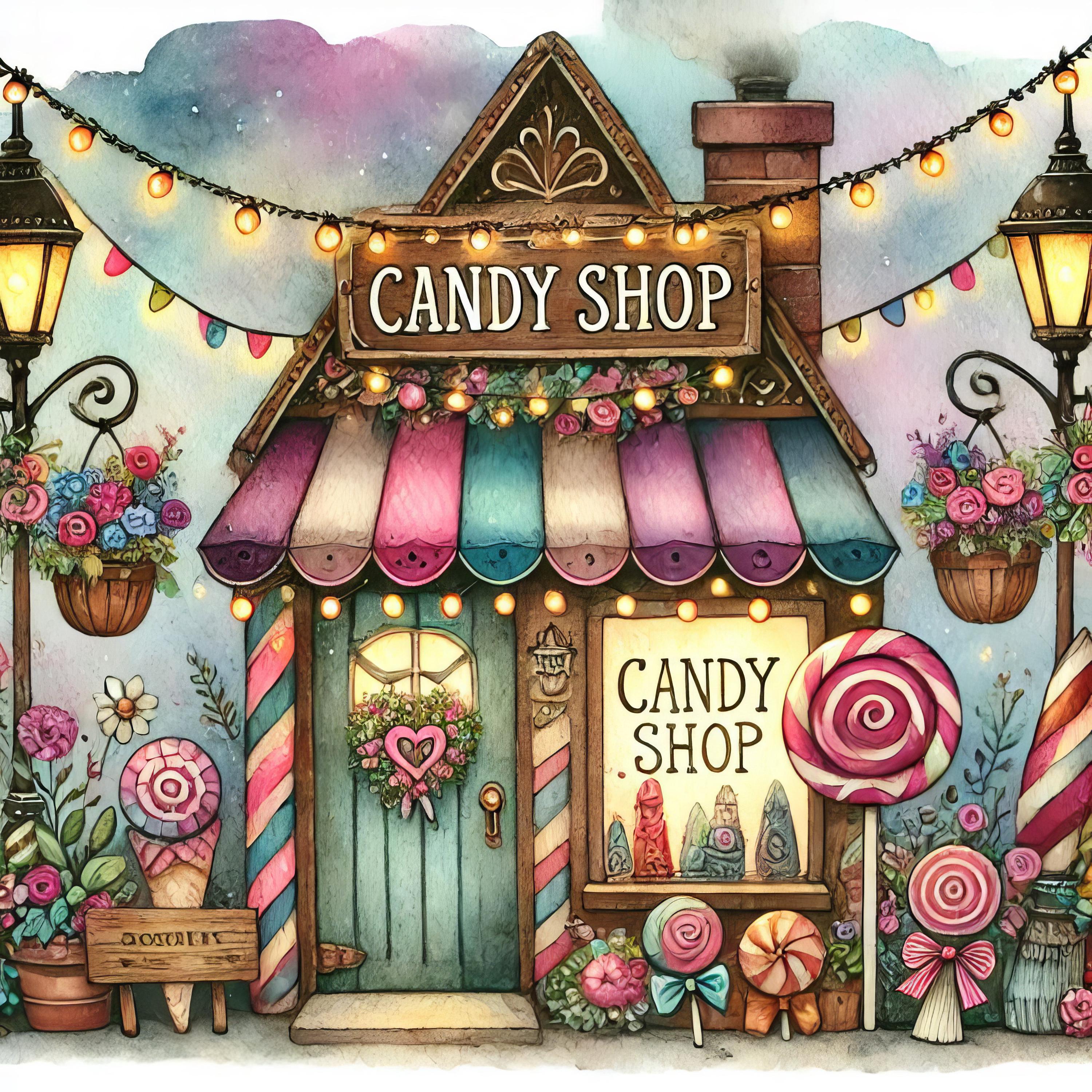 Candy Shop- Clip Art Bundle, Digital Download, Digital Files, Digital ...