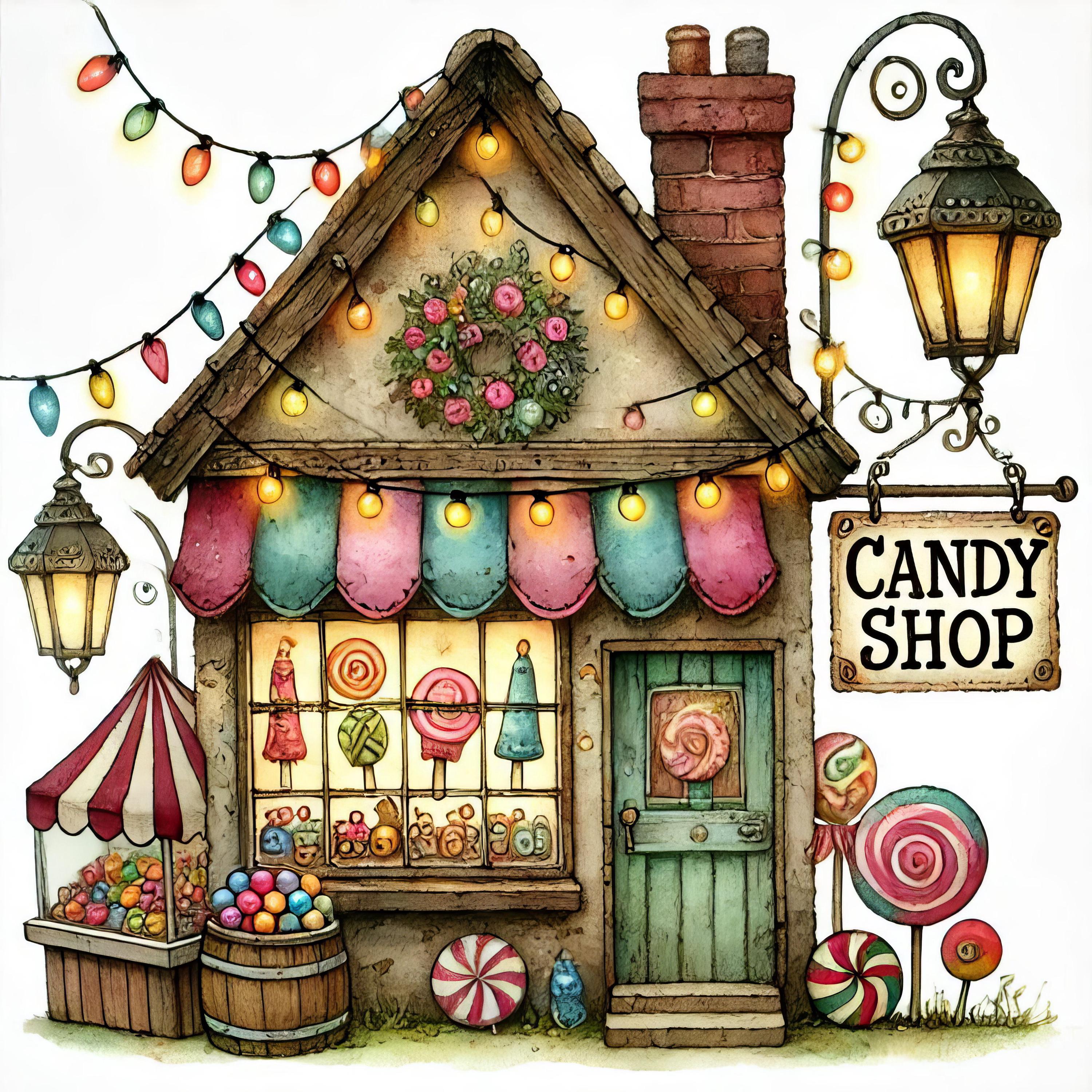 Candy Shop- Clip Art Bundle, Digital Download, Digital Files, Digital ...