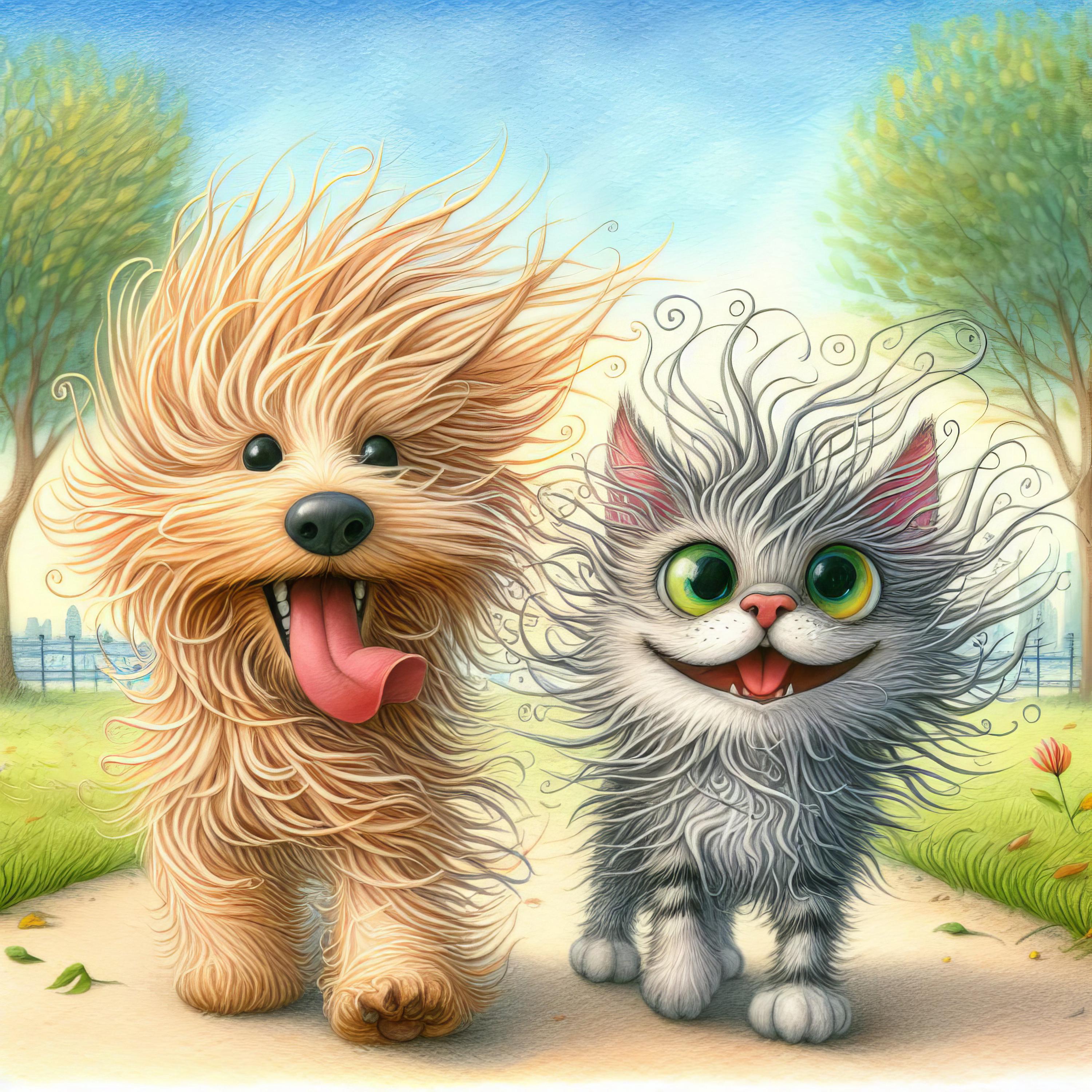 Quirky Windy Park Day - Clip Art Bundle, Digital Files Download ...