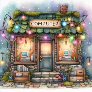 Computer Shop- Clip Art Bundle, Digital Download, Digital Files ...