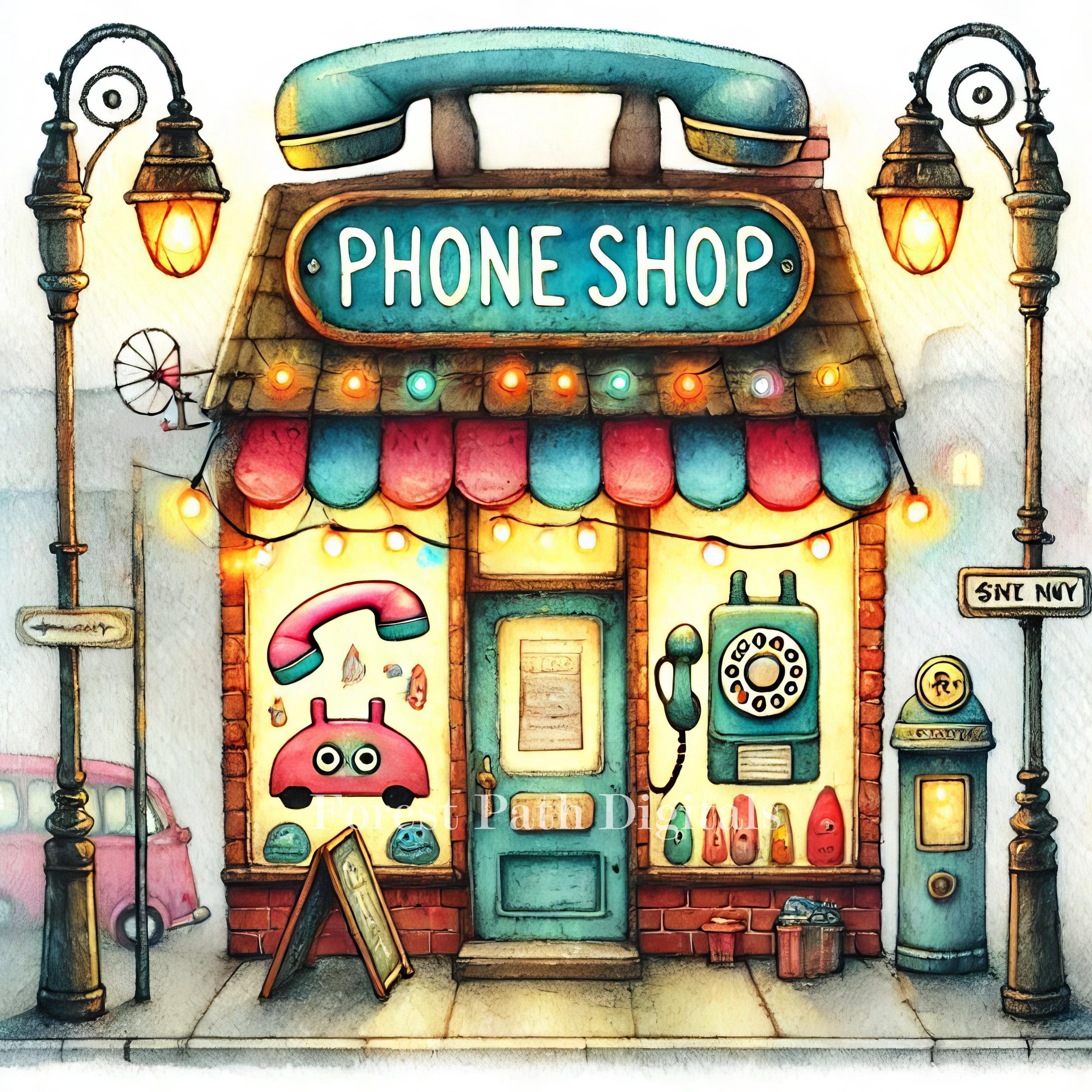 Phone Shop - Clip Art Bundle, Digital Download, Digital Files ...