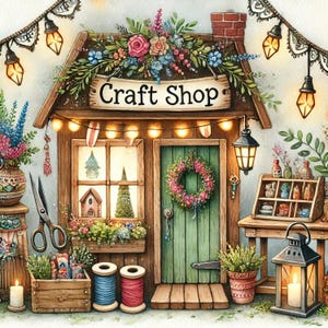 Craft Shop- Clip Art Bundle, Digital Download, Digital Files, Digital ...