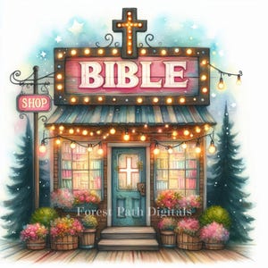 Bible Shop - Clip Art Bundle, Digital Download, Digital Files ...