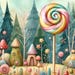 Magical Lollipop Forest - Clip Art Bundle, Digital Download, Digital ...