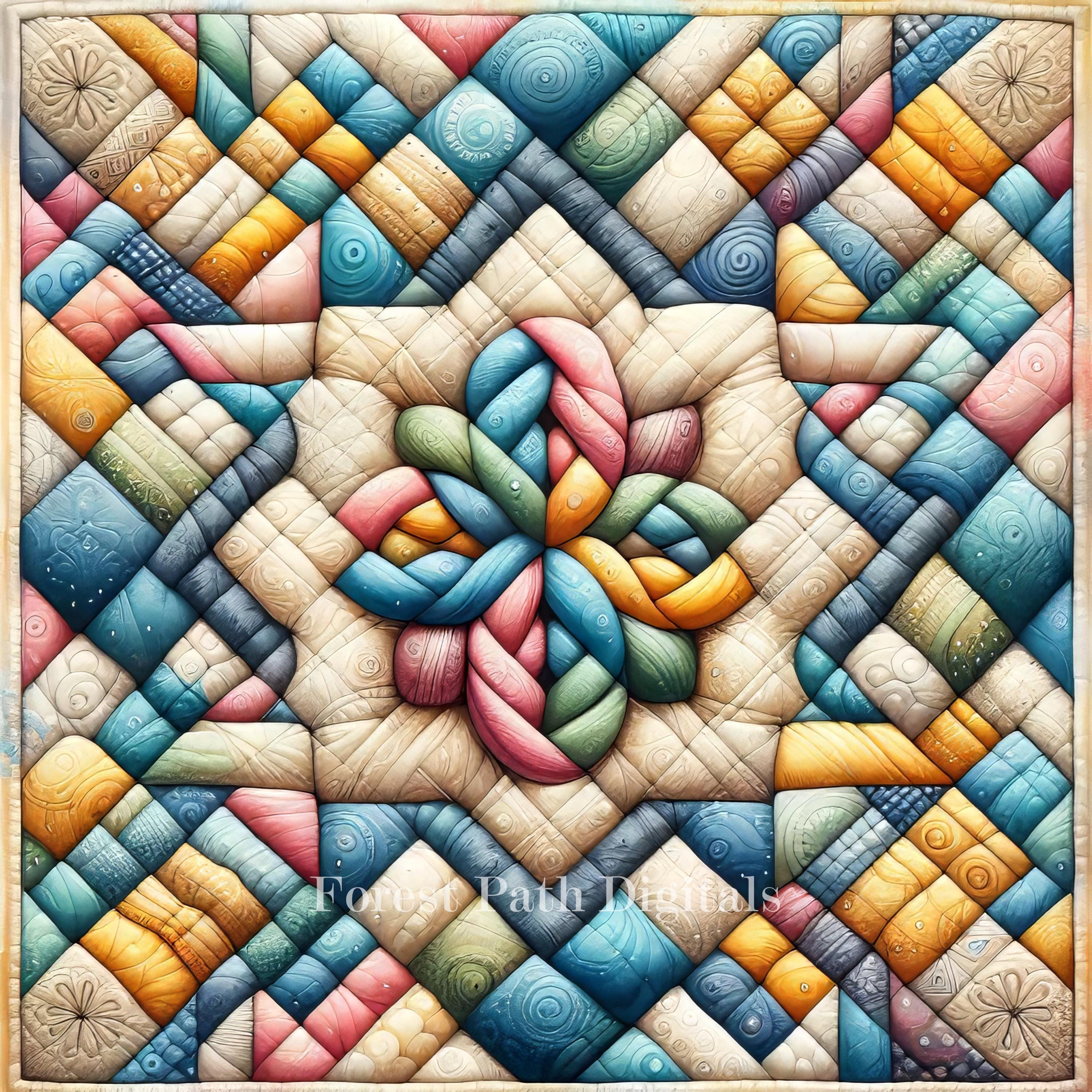 Knot Quilt - Clip Art Bundle, Digital Download, Digital Files, Digital ...