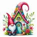 Whimsical Gnome House- Clip Art Bundle, Digital Download, Digital Files ...