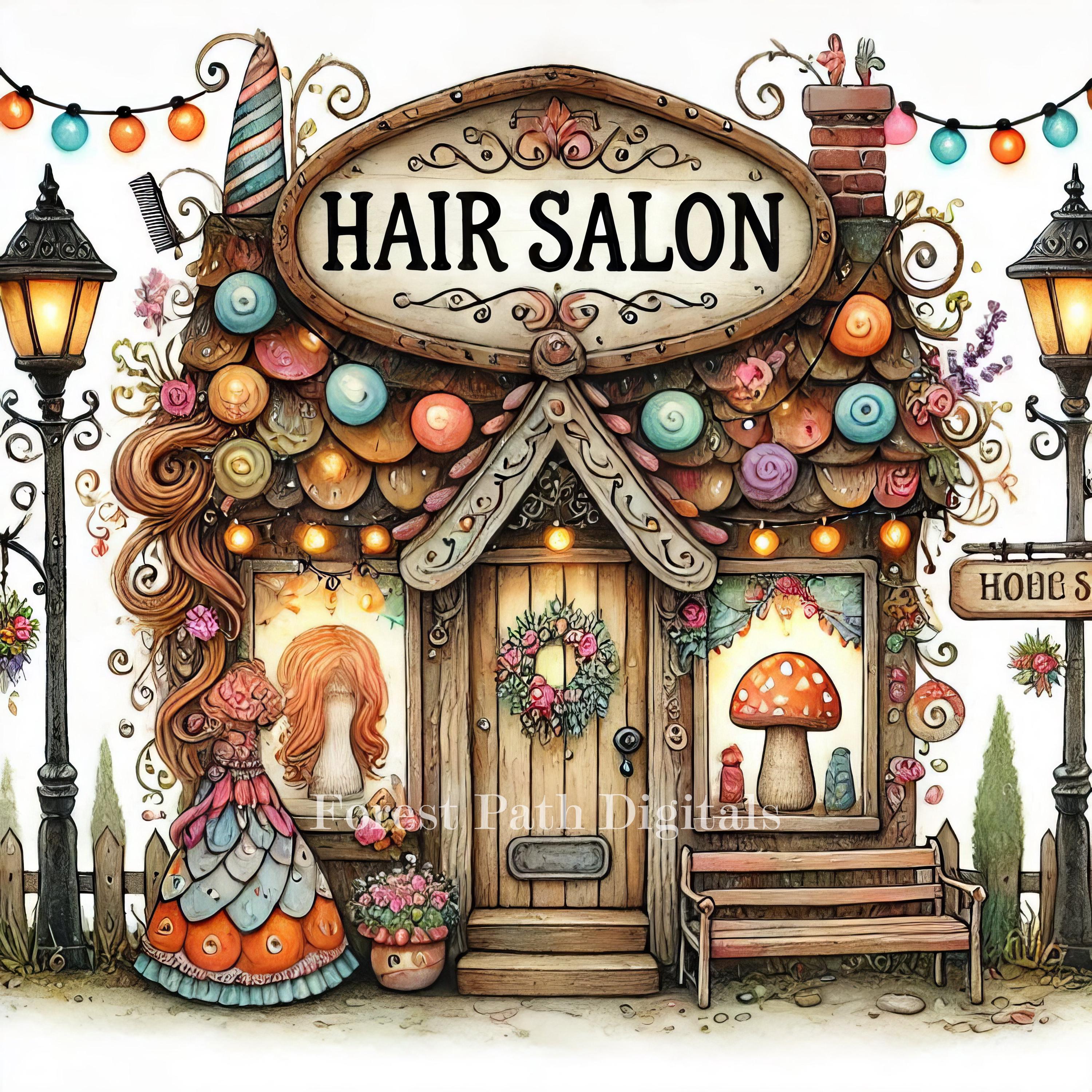 Hair Salon - Clip Art Bundle, Digital Download, Digital Files ...