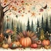 Whimsical Thanksgiving Forest - Clip Art Bundle, Digital Download ...