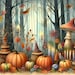 Whimsical Thanksgiving Forest - Clip Art Bundle, Digital Download ...