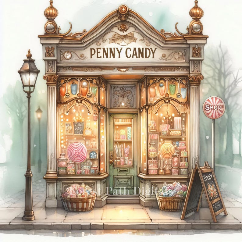 Penny Candy Shop- Clip Art Bundle, Digital File Images Download ...