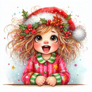 Waiting for Santa - Clip Art Bundle, Digital Download, Digital Files ...