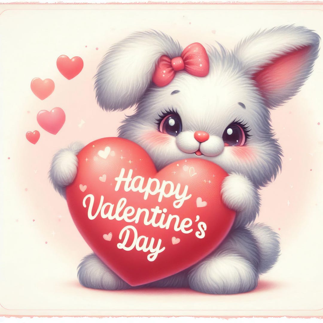 Adorable Valentine Animals - Clip Art Bundle, Digital Download ...