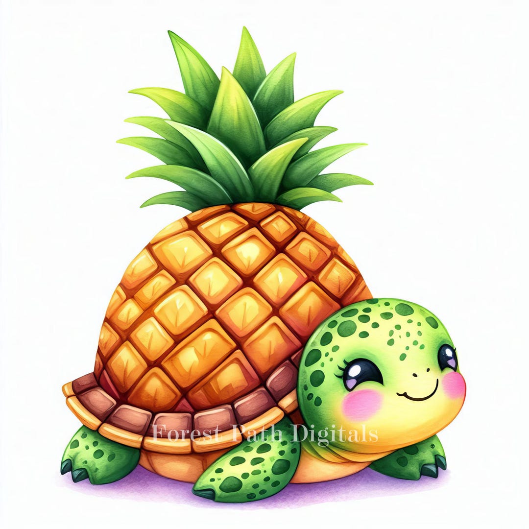 Fruit Turtles - Clip Art Bundle, Digital Download, Digital Files ...