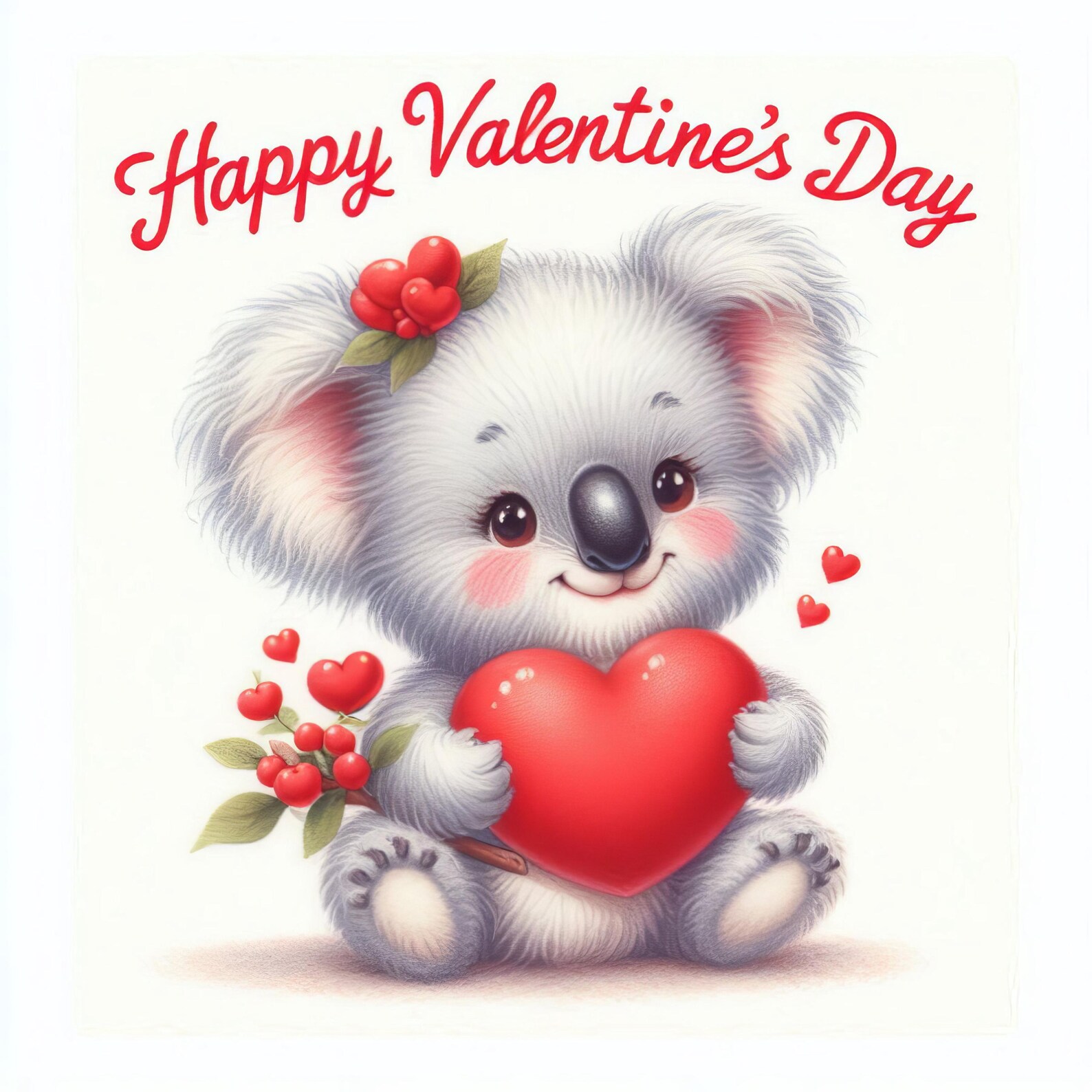 Adorable Valentine Animals - Clip Art Bundle, Digital Download ...