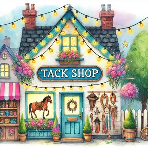 Tack Shop - Clip Art Bundle, Digital Download, Digital Files, Whimsical ...