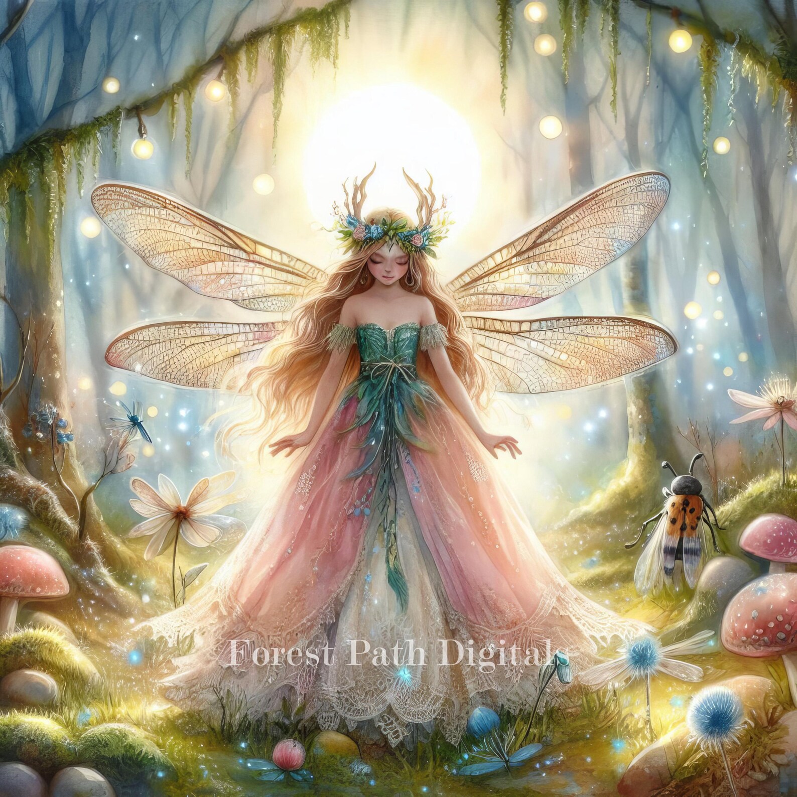 Dragonfly Fairy - Clip Art Bundle, Digital Download, Digital Files ...