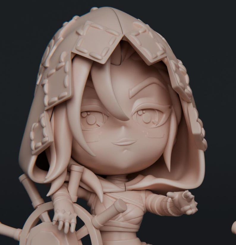 Chibi Jinx Arcane Figurine 97mm en Résine HD 14K Garage Kit à Assembler ...