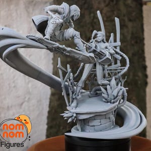 Diorama Ekko Vs Jinx - Arcane | Garage Kit Résine HD 14K | Cadeau Idéal ...