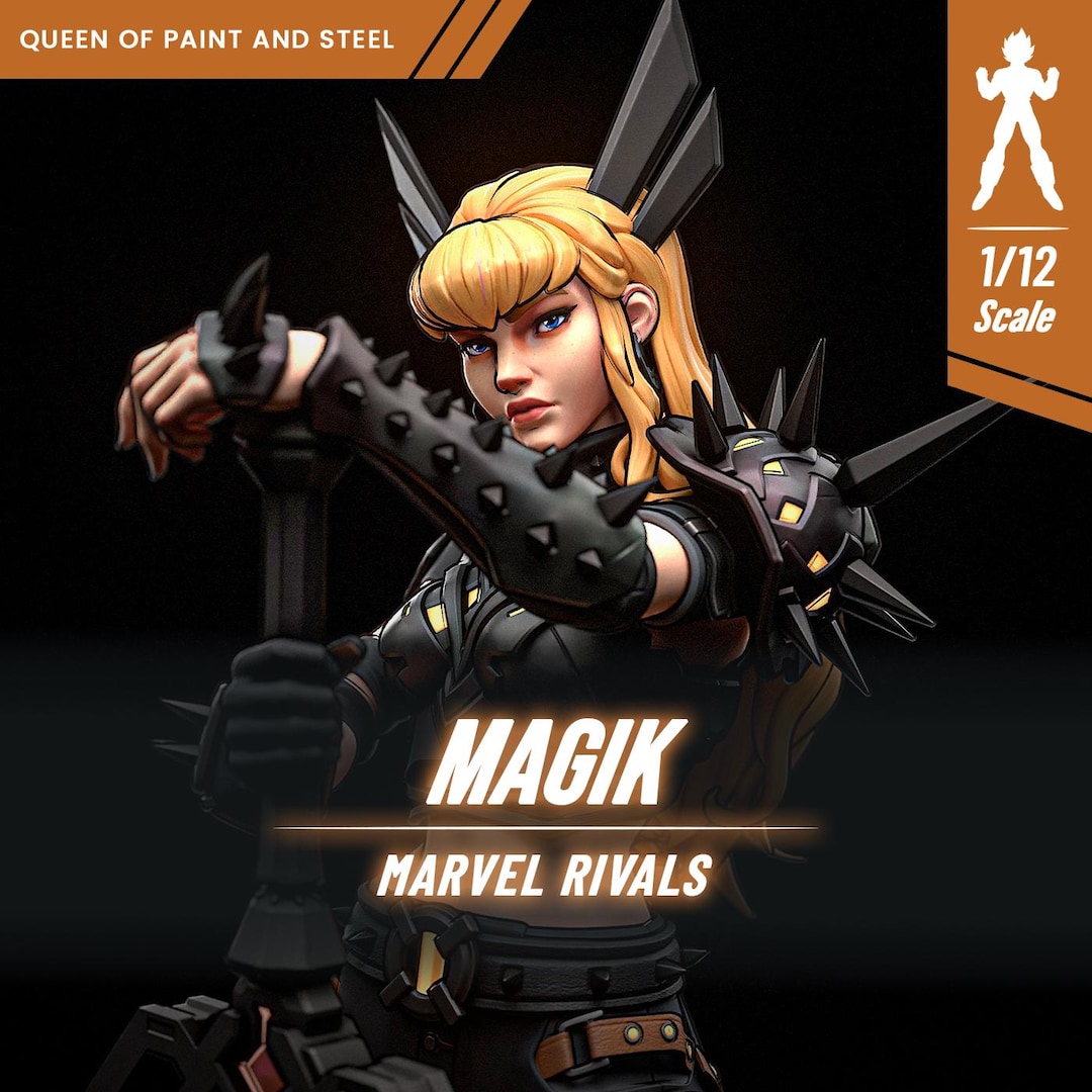Magik - Marvel Rivals | 3D Printed Paintable Figure | 14K Resin Garage ...