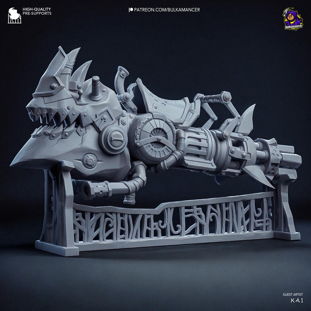 Jinx's Rhinogun Arcane Season 2 Garage Kit to Assemble and Paint 14K HD ...