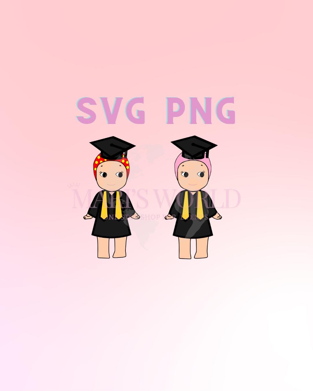 Sonny Angel Grad SVG PNG - Etsy