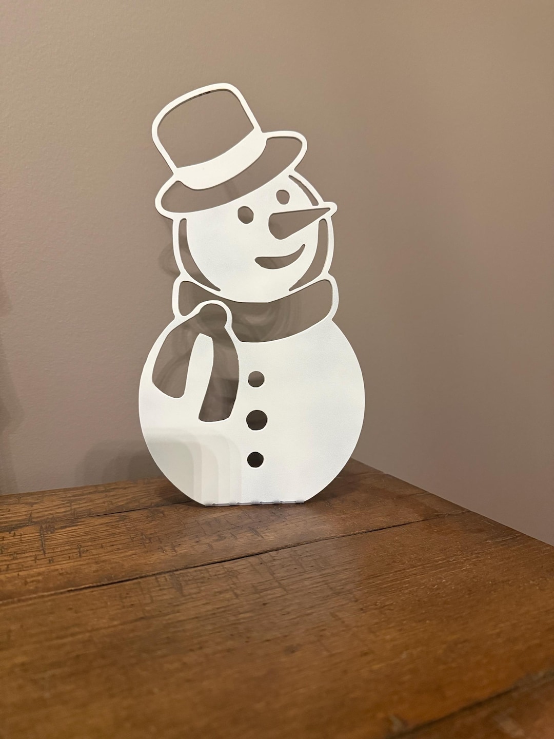Metal Tabletop Snowman - Etsy