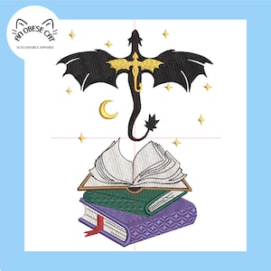 Fourth Wing Inspired | Machine Embroidery Design File | 5x7 | PES JEF ...