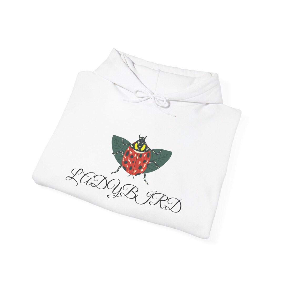 Ladybird Leaves Hoodie, Minimal Nature Sweatshirt, Unisex Pullover ...